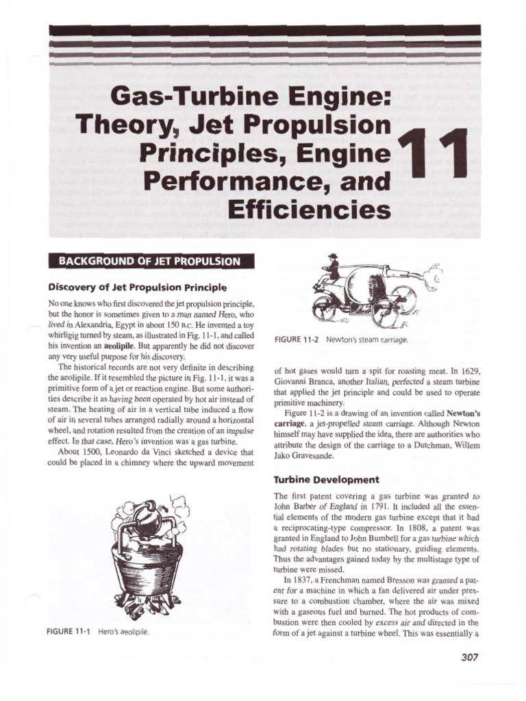 Gas Turbine Engine: Jet Propulsion Basics | PDF | Jet Engine | Gas Turbine