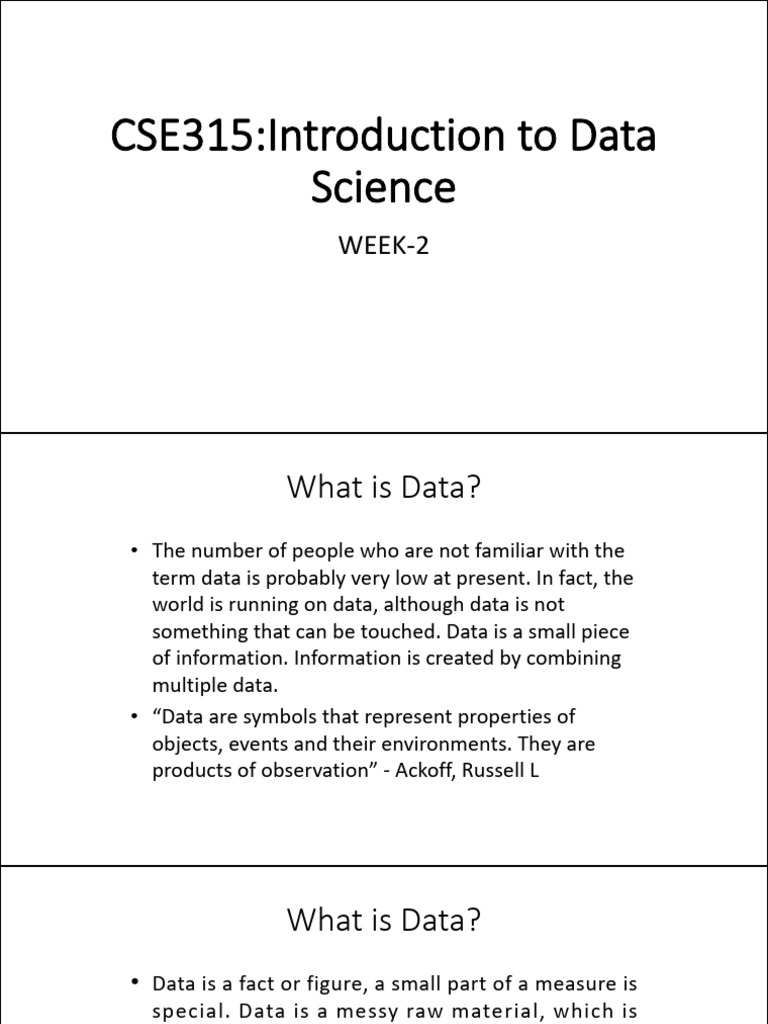 Week 2 | PDF | Level Of Measurement | Data