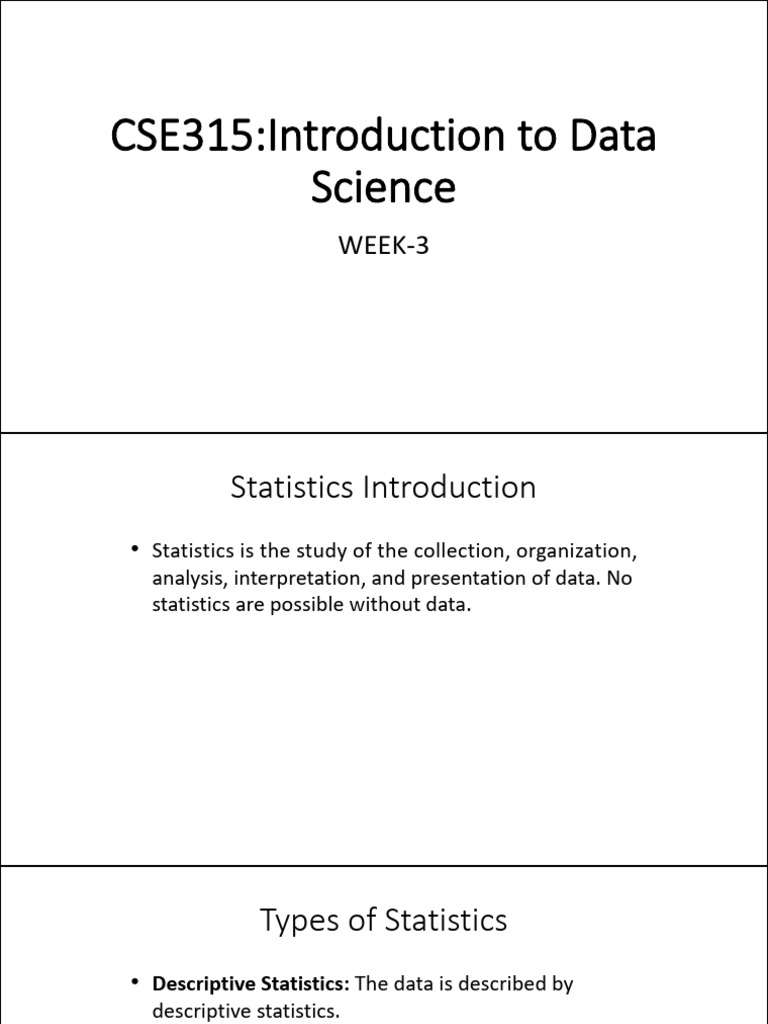 Week 3 | PDF | Quartile | Sampling (Statistics)