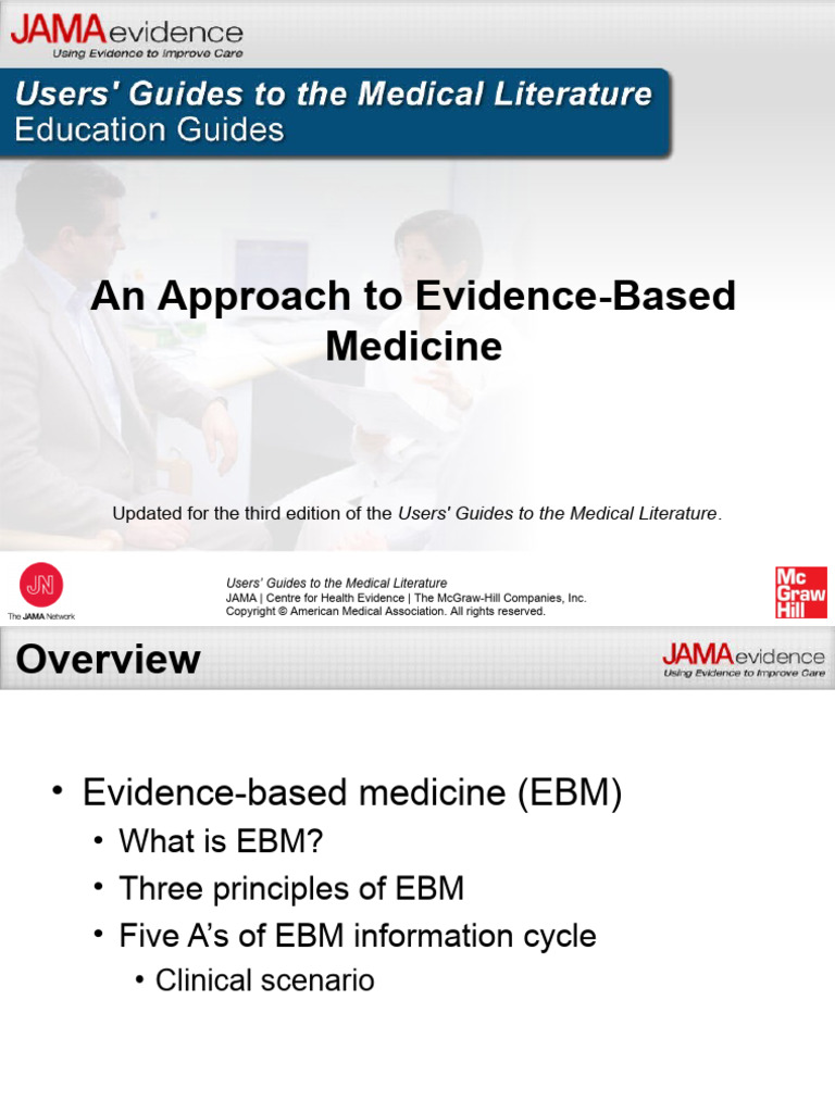 Jamaevidence Ug Eg Introduction Final | PDF | Evidence Based Medicine ...