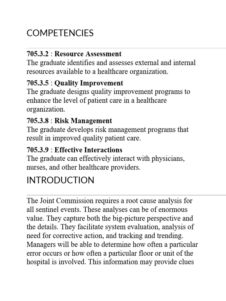 COMPETENCIES | PDF | Health Care | Joint Commission