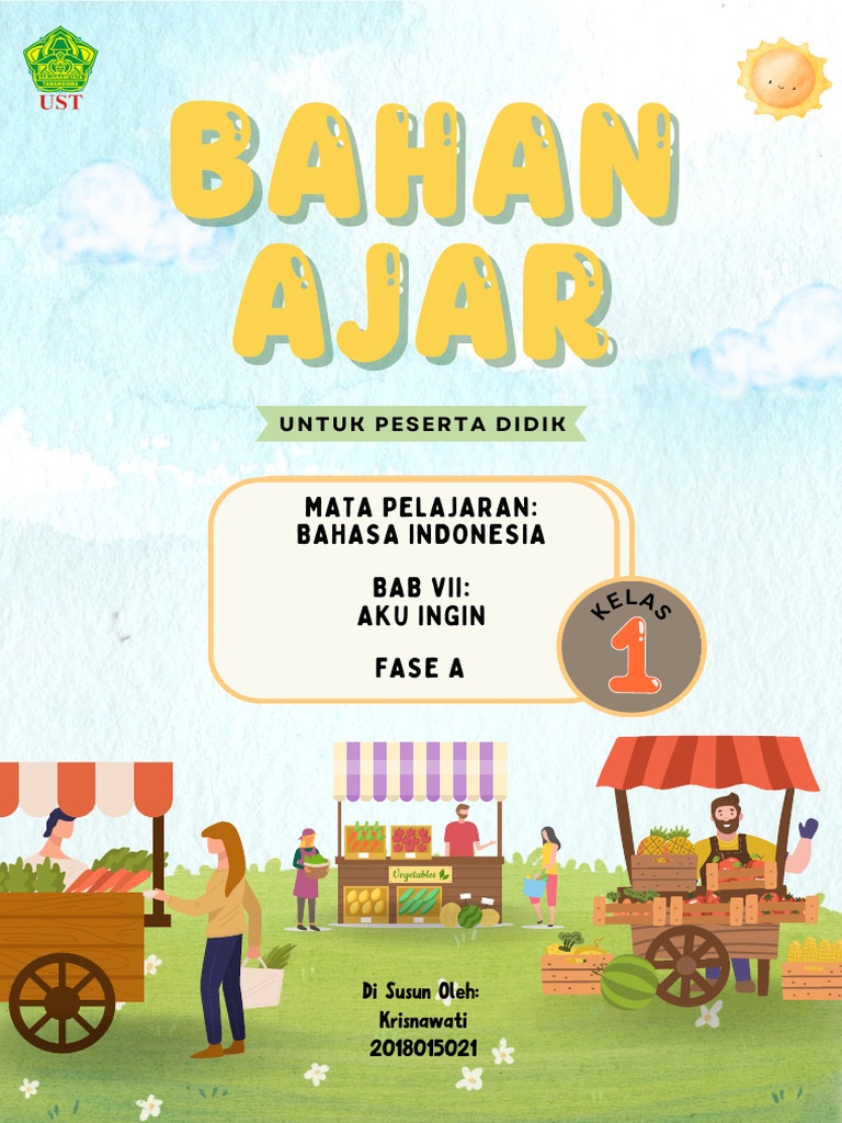 Bahan Ajar Kelas 1 Bab Vii Aku Ingin | PDF