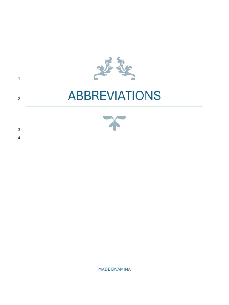 Abbreviation | PDF