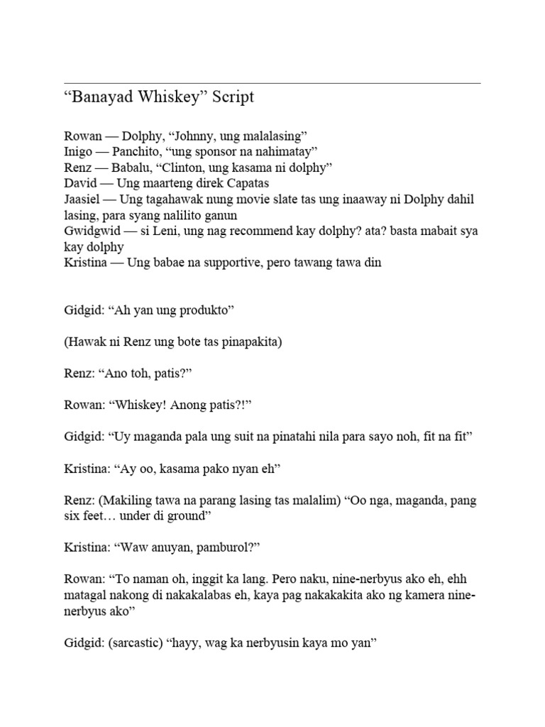 Filipino Q3 Movie Project | PDF