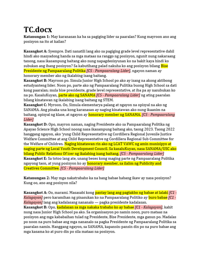 TC - Docx: Lider) | PDF