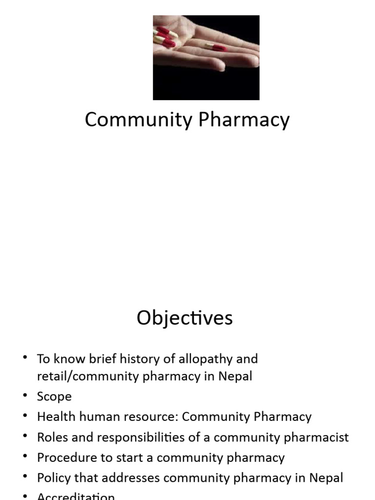 Community Pharmacy | PDF | Pharmacy | Pharmacist