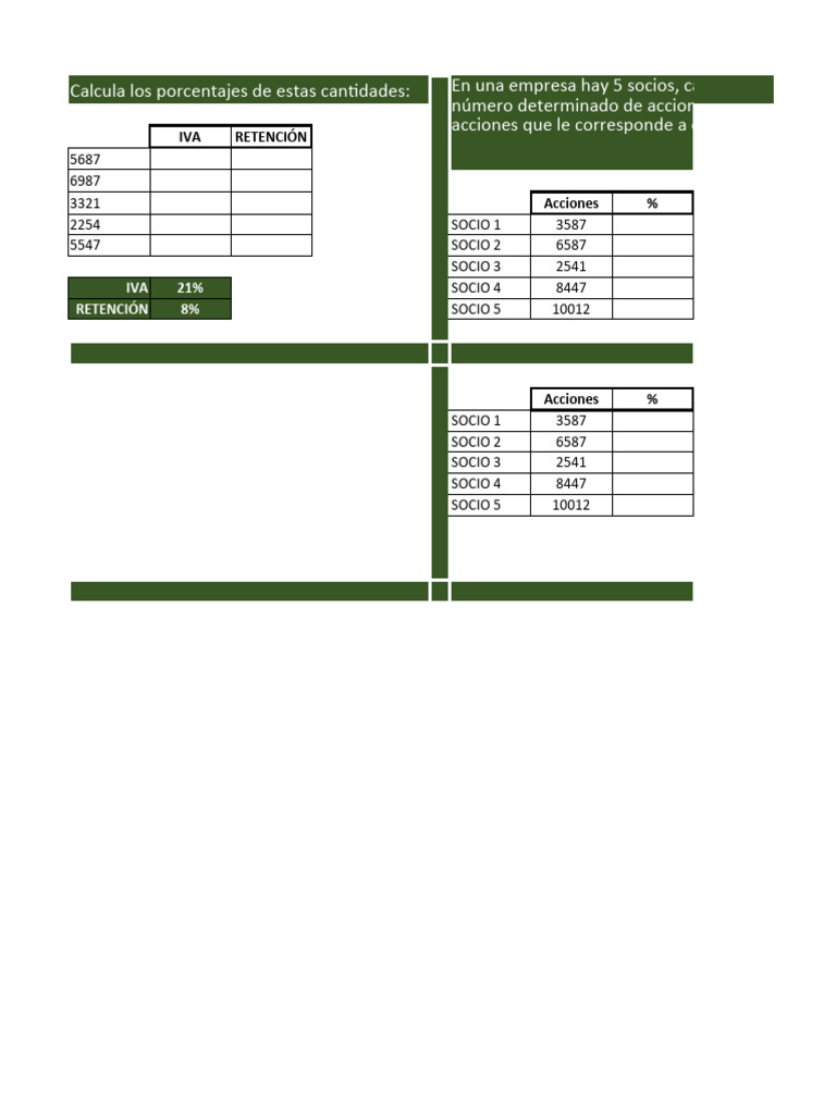 Ejercicio 47 Excel Repaso | PDF | Servicios (economía) | Finanza pública