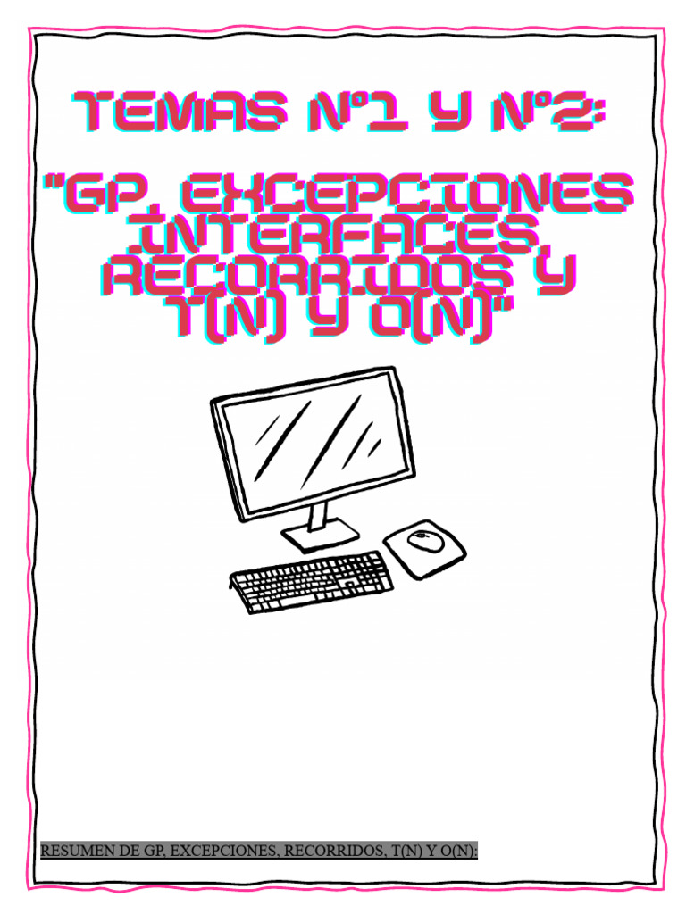 Resumen Del Tema 1 y 2 de Estructuras de Datos | Descargar gratis PDF | Software | Objeto ...