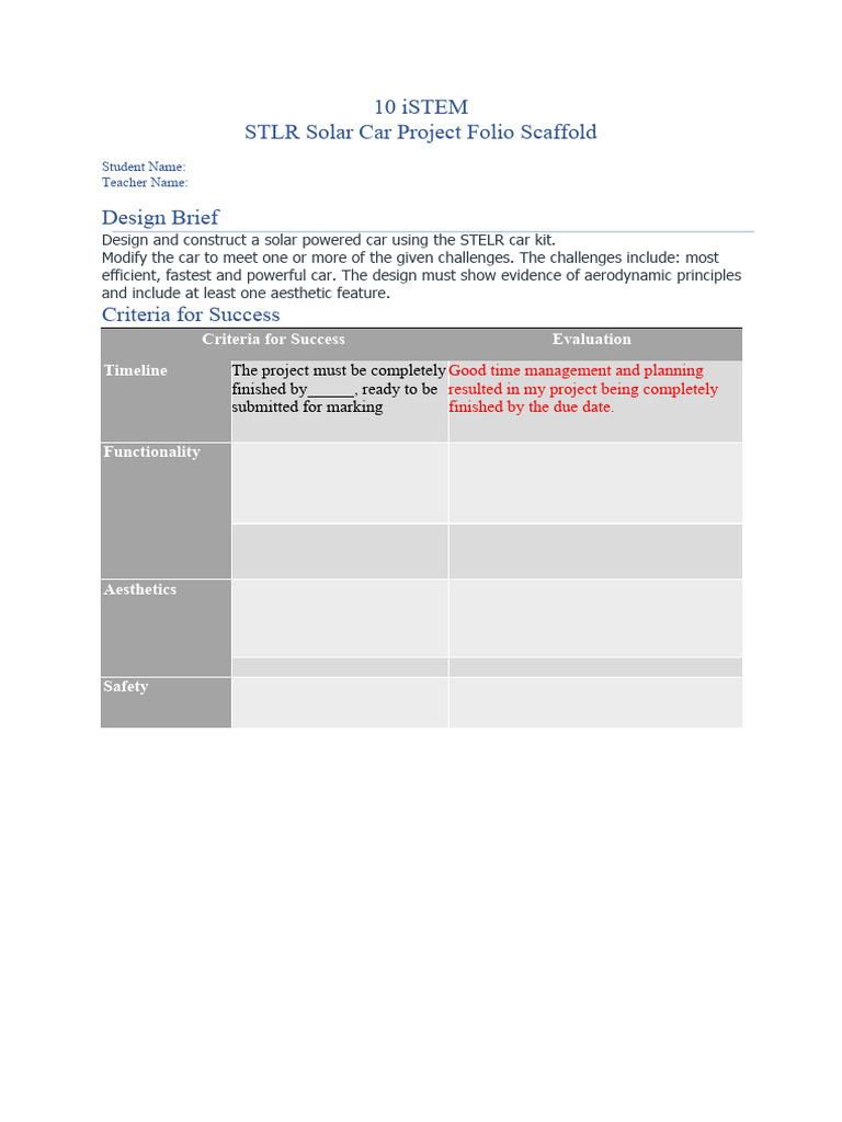 STELR Solar Car Project Guide | PDF | Experiment | Quantitative Research