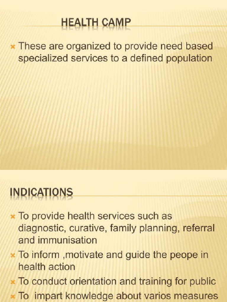 Health Camp | PDF