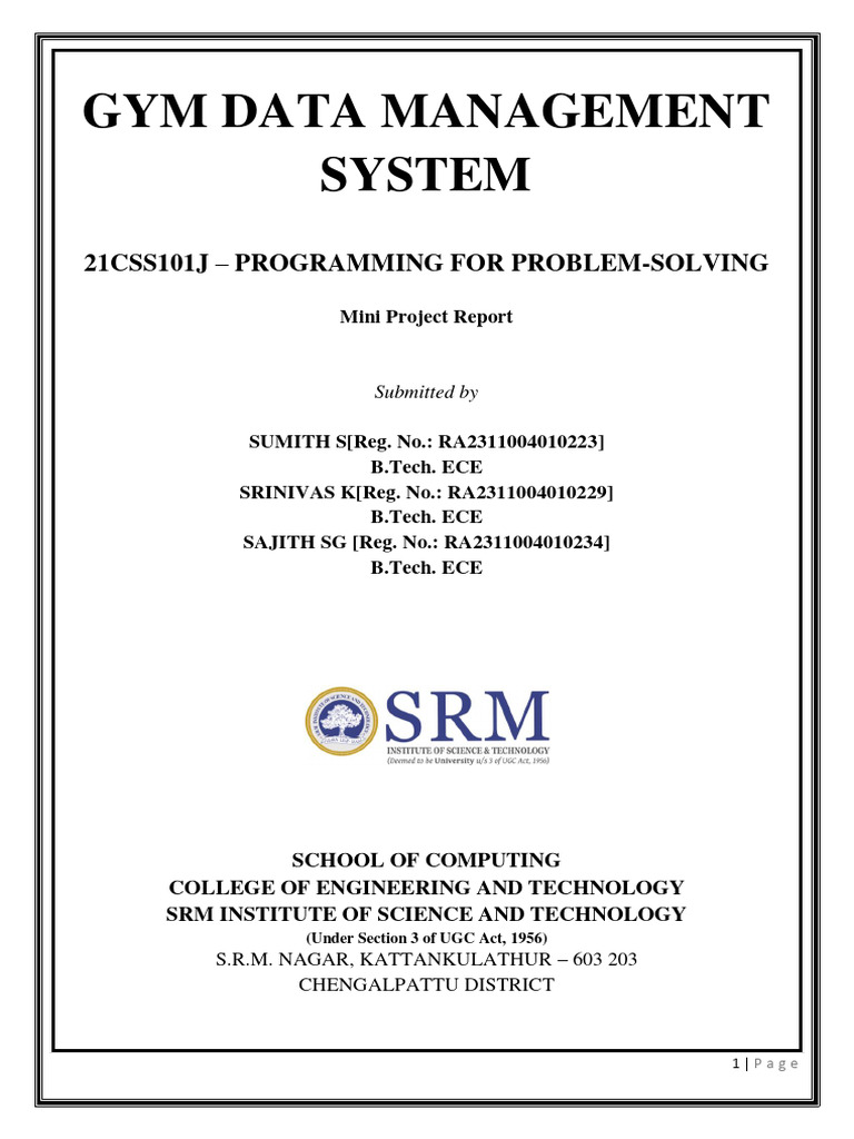 PPS Mini Project-Report-Template | Download Free PDF | Databases | Data