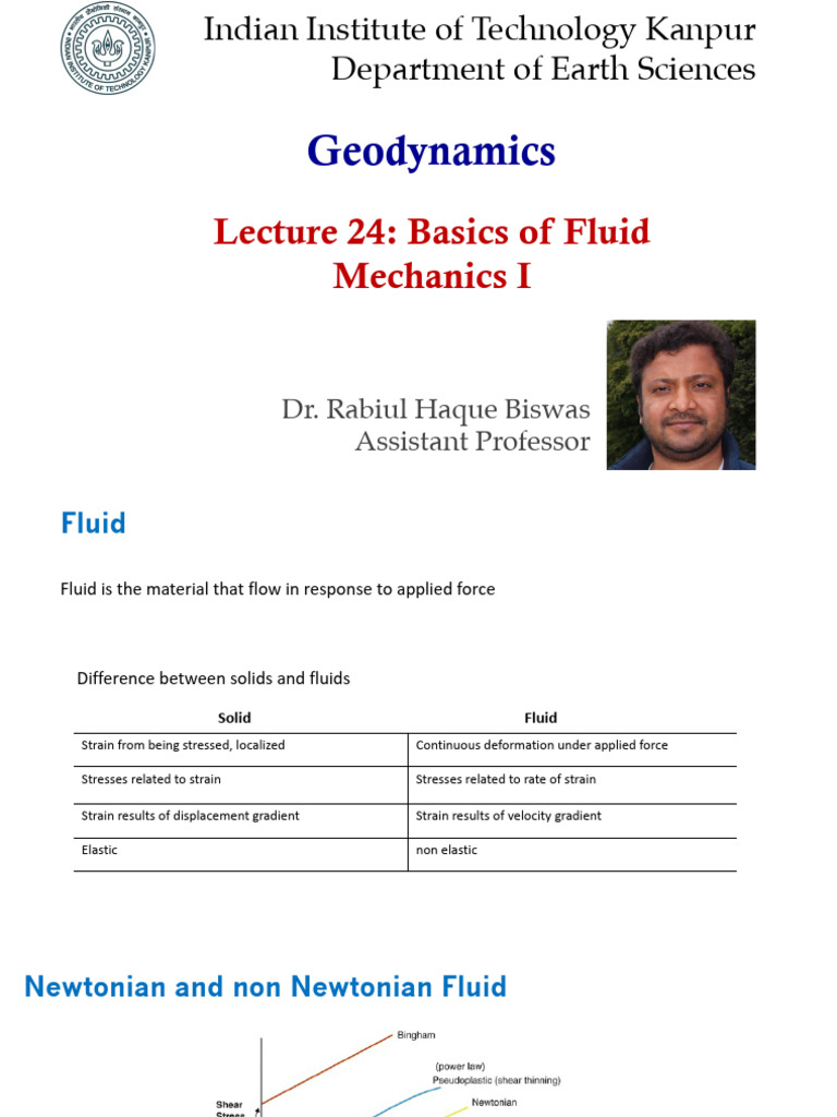 Lecture 24 - Basics of Fluid Mechanics I | Download Free PDF | Fluid ...
