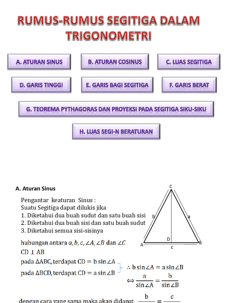 Konsep Dasar Geometri Segitiga | PDF