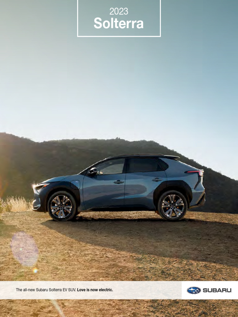 MY23 Solterra Brochure 02 | PDF | Transportation Engineering | Vehicles