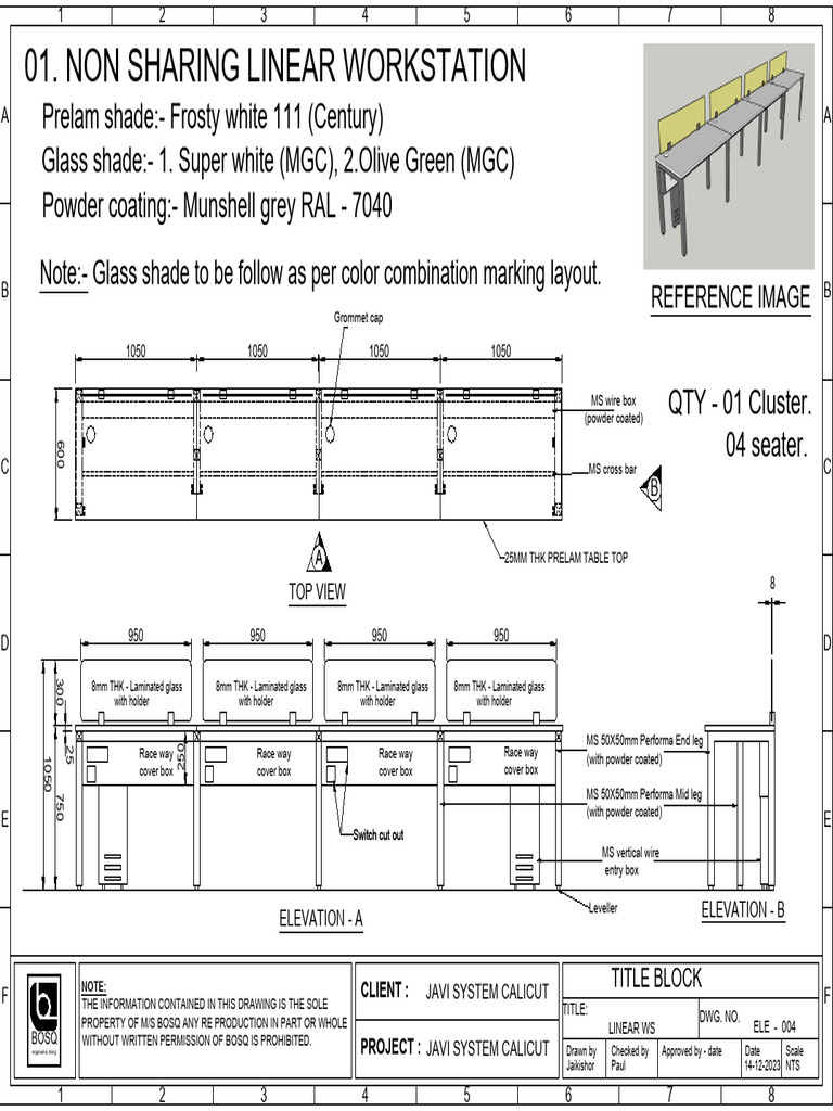 Revised Javi System Calicut Shop Drawing & Color Combination Marking Layout - R0 | PDF