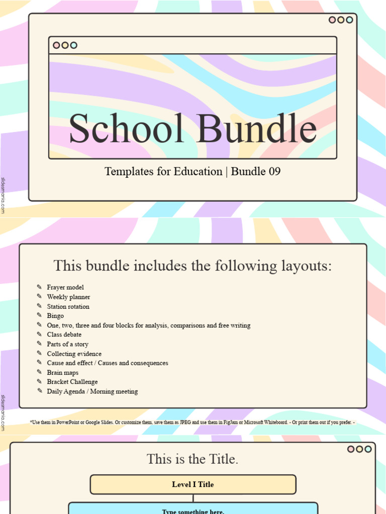 Educational Templates Bundle 09 | PDF