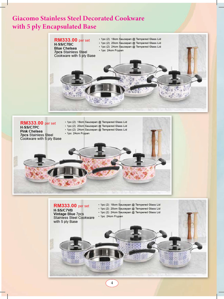 Cookware 2024 Compressed | PDF | Cookware And Bakeware | Cast Iron Cookware