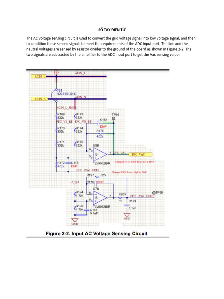 AC Voltage Sensing Circuit Guide | PDF