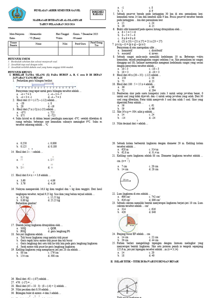 Pas MTK KLS Vi | PDF