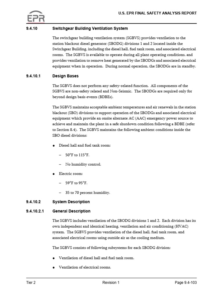 Switchgear Building Ventilation | PDF | Duct (Flow) | Building Automation
