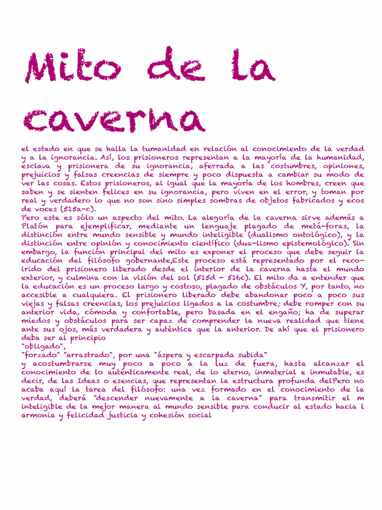 Mito de La Caverna | PDF