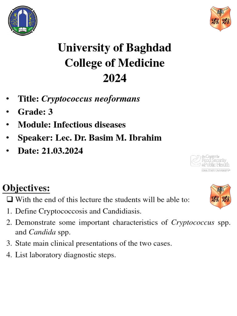 Characteristics of Cryptococcus neoformans | PDF | Candidiasis | Macrophage