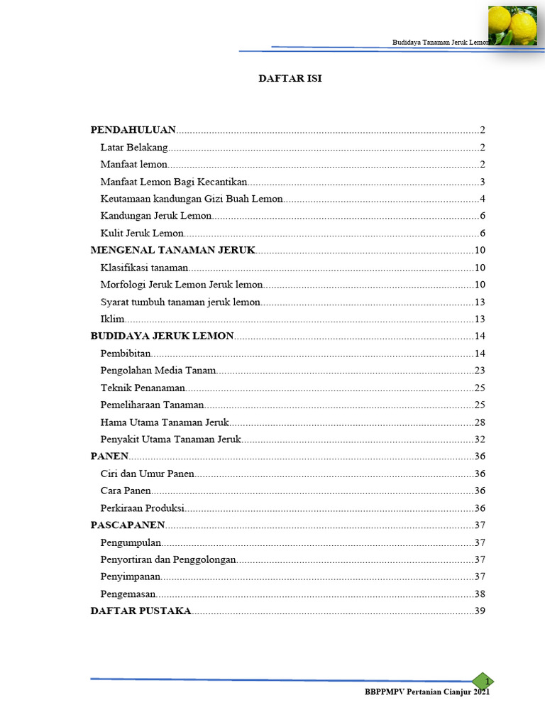 Bahan Ajar Jeruk Lemon | PDF