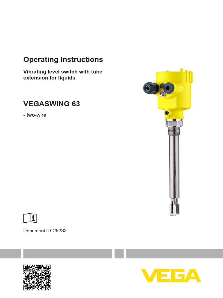 Operating Instructions Vegaswing 63 Two Wire | PDF | Instrumentation ...