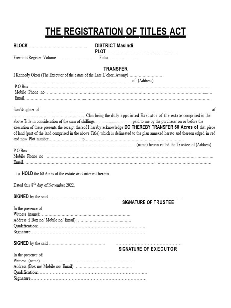 Land-Transfer-form - Workshop E4 | PDF | Property Law