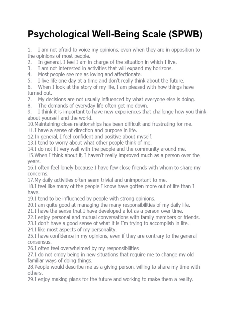 Psychological Well | PDF | Psychology | Cognition