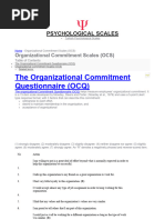 Allen Meyer Commitment Scales | PDF | Psychology | Psychological Concepts