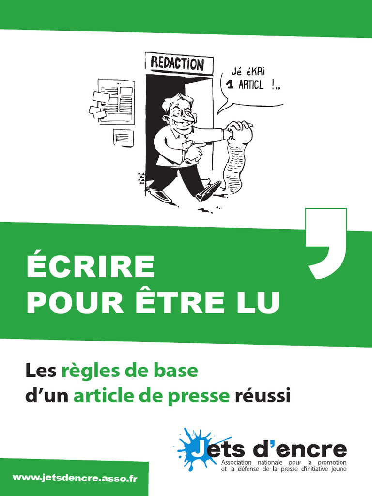 Règles pour un article de presse réussi | PDF | Journalisme | Informations