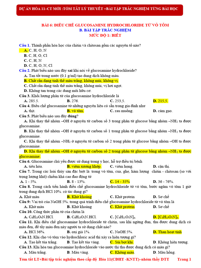 CD Hóa Bài 06 (KNTT) | PDF