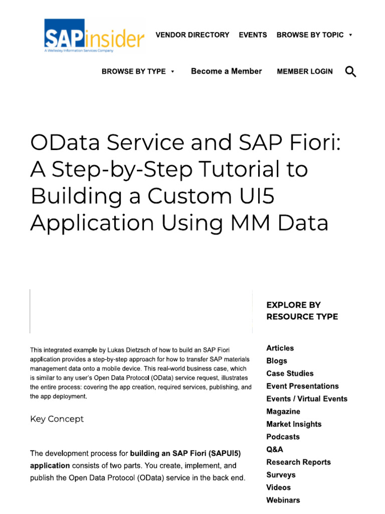 Building A Custom UI5 Application Using MM Data | PDF