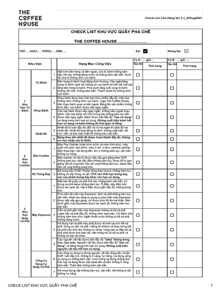 2. Ver 2.1-Quầy Pha Chế | PDF