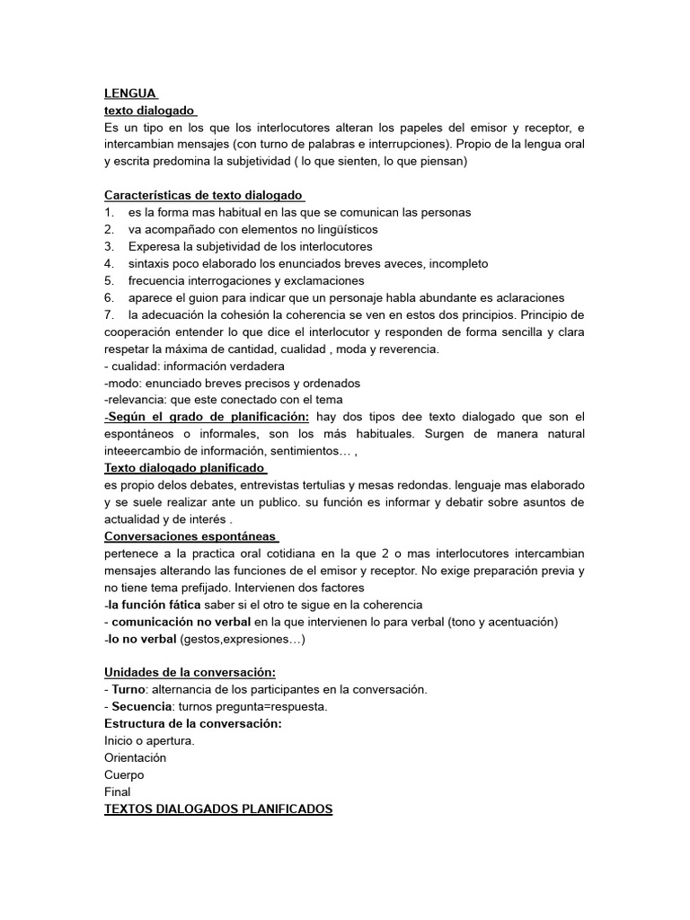 Lengua 2 | PDF | Comunicación no verbal | Conversacion