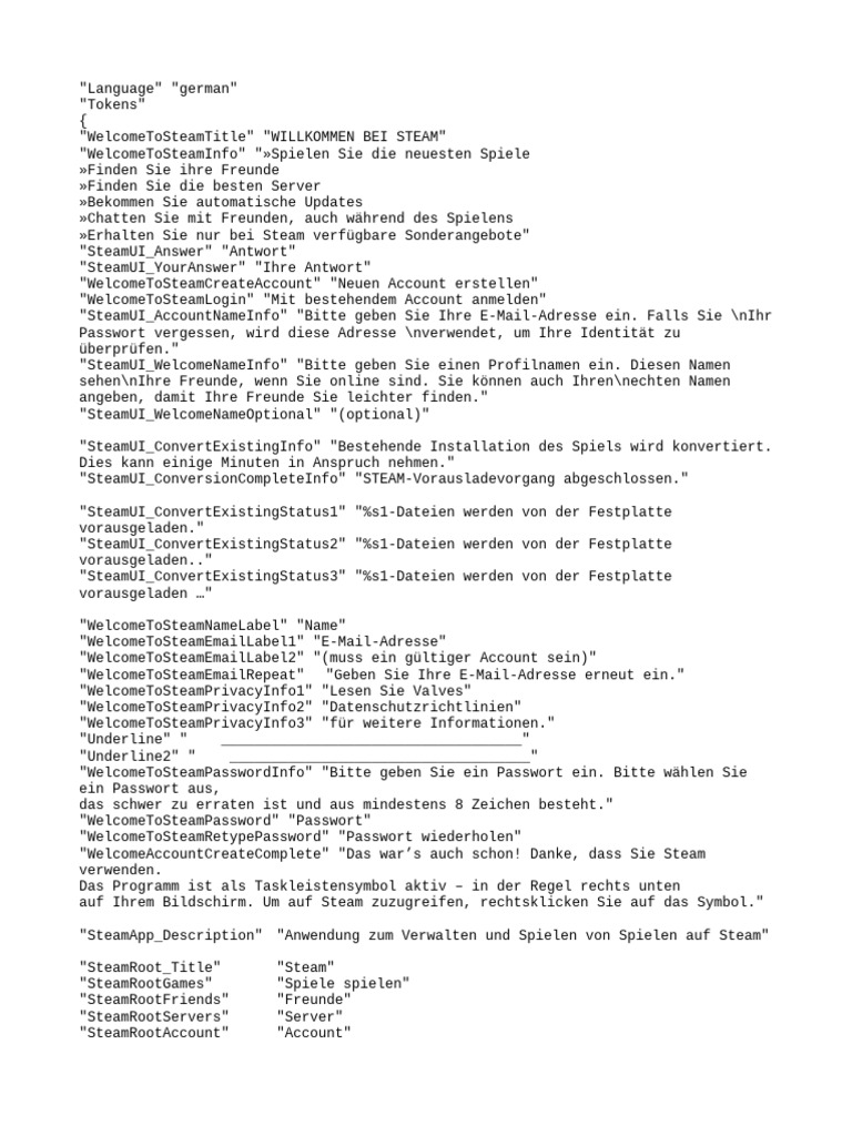 Steamui German | PDF