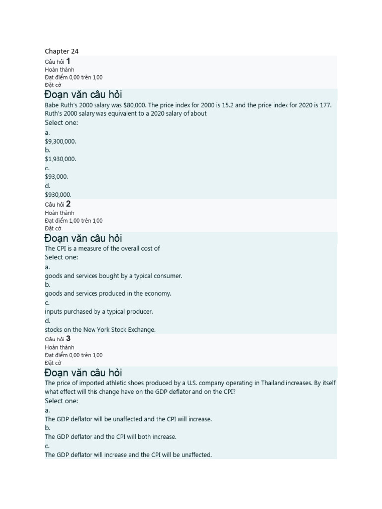 Midterm Macro | PDF | Consumer Price Index | Inflation