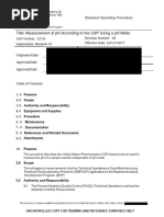 USP 791 Measuring PH Ebook R-USP791-E 0819 | PDF | Ph | Calibration