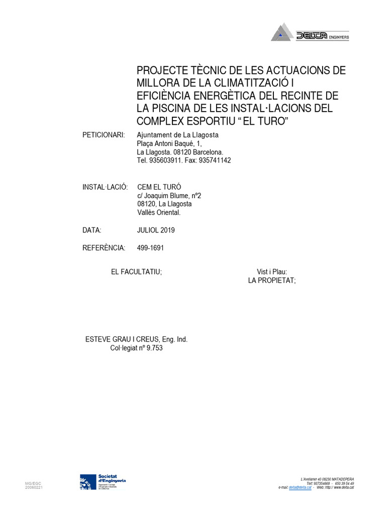 Memòria El Turo-Projecte | PDF