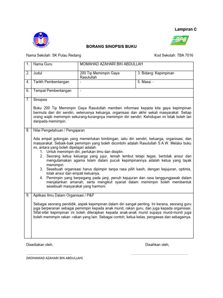 200 Tip Kepimpinan Rasulullah | PDF
