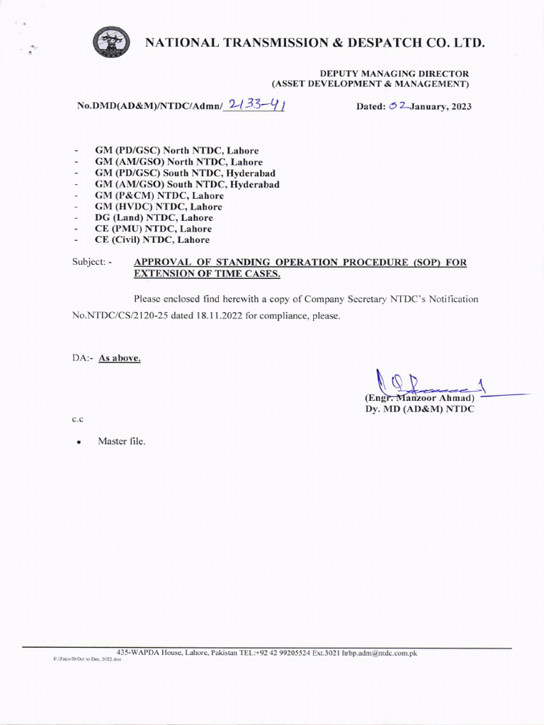 Eot Sop | PDF | Employment | Consultant