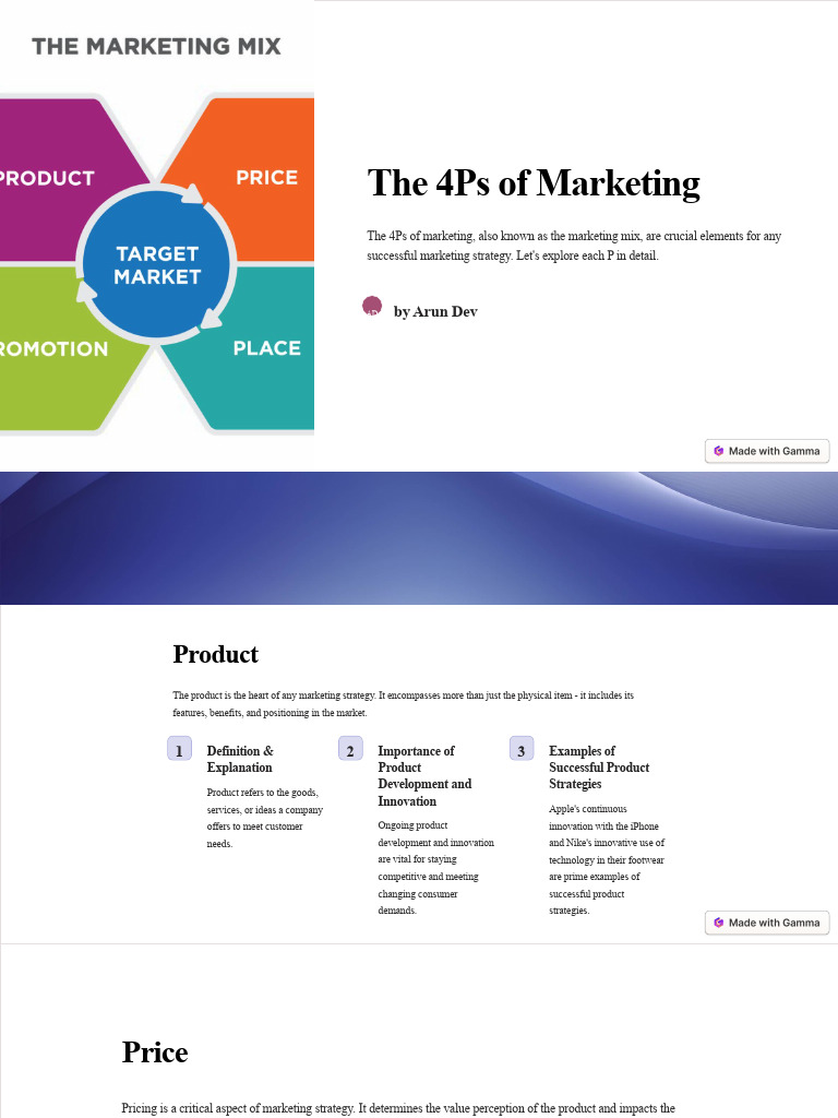 The 4Ps of Marketing | Download Free PDF | Pricing | Marketing