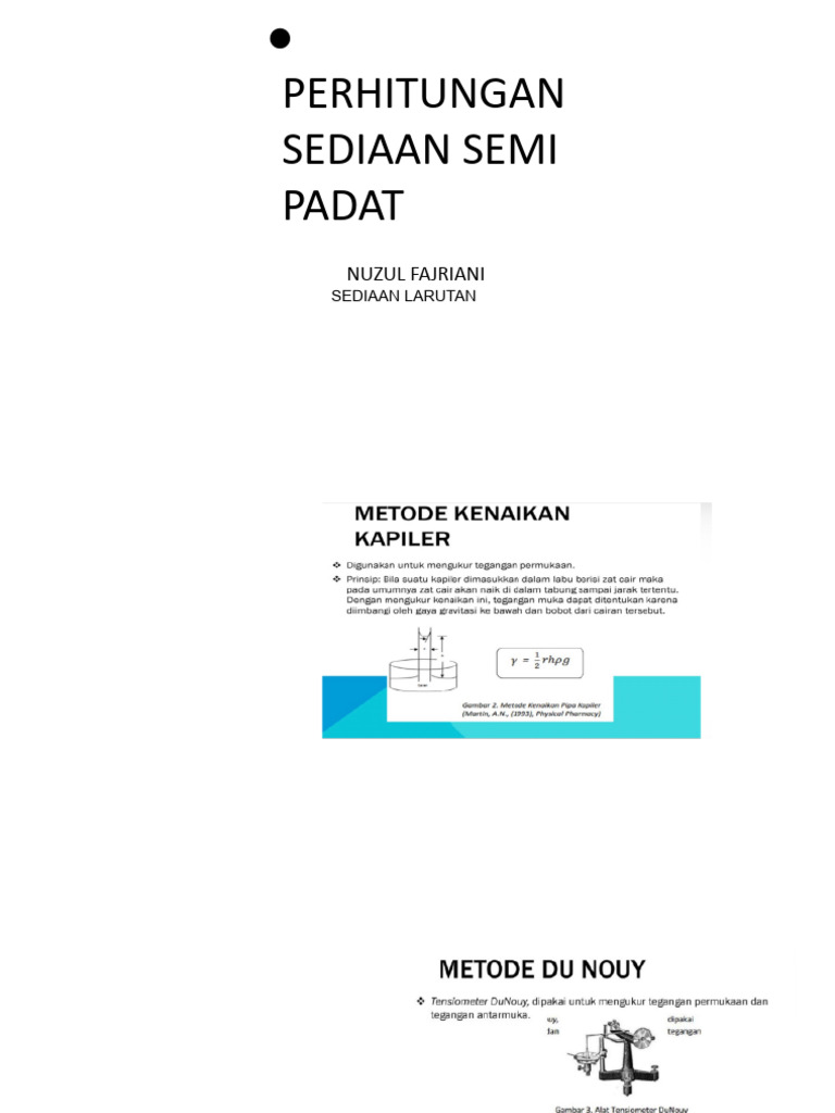 Pertemuan 4. Dan 5 Perhitungan Sediaan Semi Padat | PDF Pertemuan 4. Dan 5 Perhitungan Sediaan Semi Padat | PDF