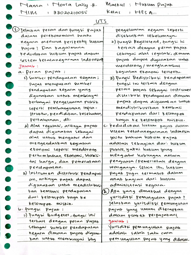 Novia Laily R - 055 - UTS H.Pajak | PDF