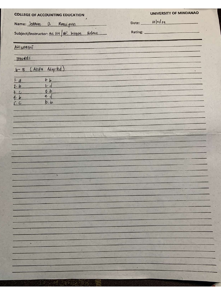Assignment-Theories (N:R) | PDF