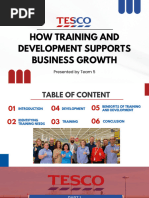Training and Development at TESCO | PDF | Tesco | Personal Development