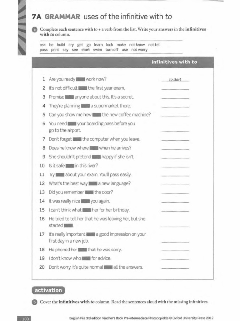 Grammar Pre-Int U7a 7B | PDF