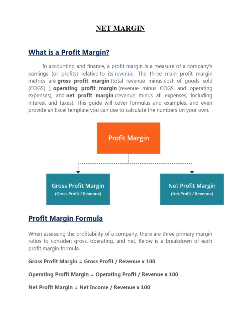 Net Margin Org | PDF | Gross Margin | Revenue