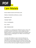Im Malala Essay | PDF | Malala Yousafzai